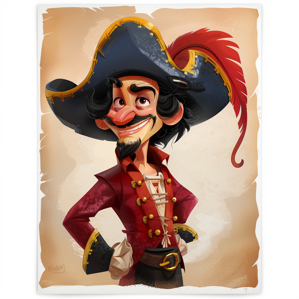 poster-pixar-style-cute-Captain-Hook-midjourney-1720973901653 | AI Poster Generator